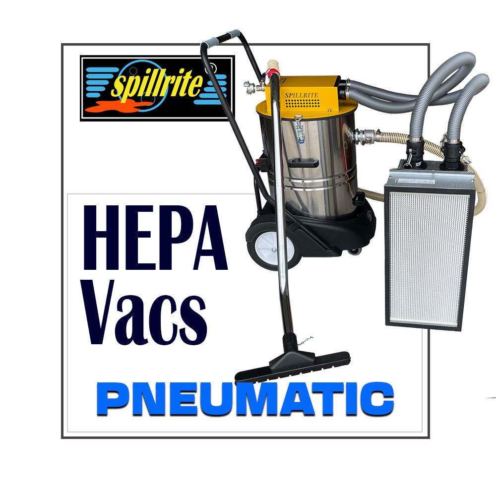 HEPA Vacuums – Spillrite - Industrial air operated vacuums