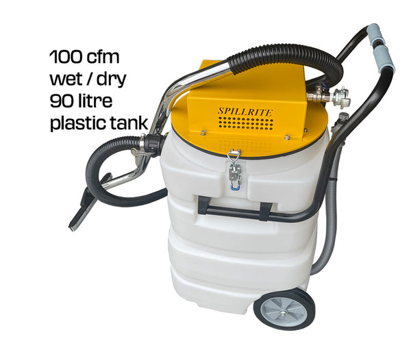 Air Vac Poly 90 Litre 100 cfm – Spillrite - Industrial air operated vacuums