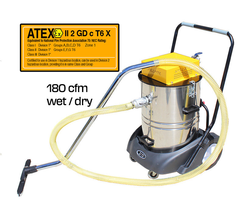Air vac 180 cfm wet dry Explosion proof - ATEX certified – Spillrite ...